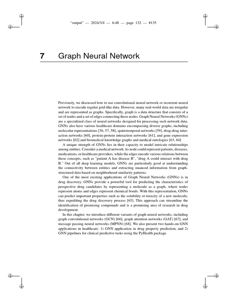 Chap7 GNN (20240229) - DL4H Practioner Guide | PDF | Artificial Neural ...
