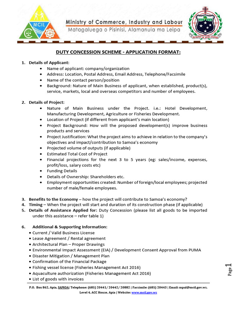 Duty Concession Scheme Application Format | PDF | Bathroom | Agriculture