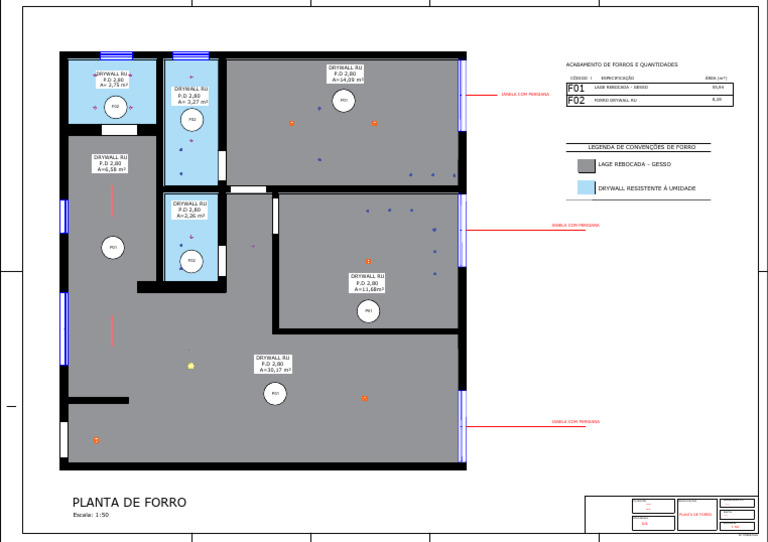 Planta de Forro - 03 | PDF