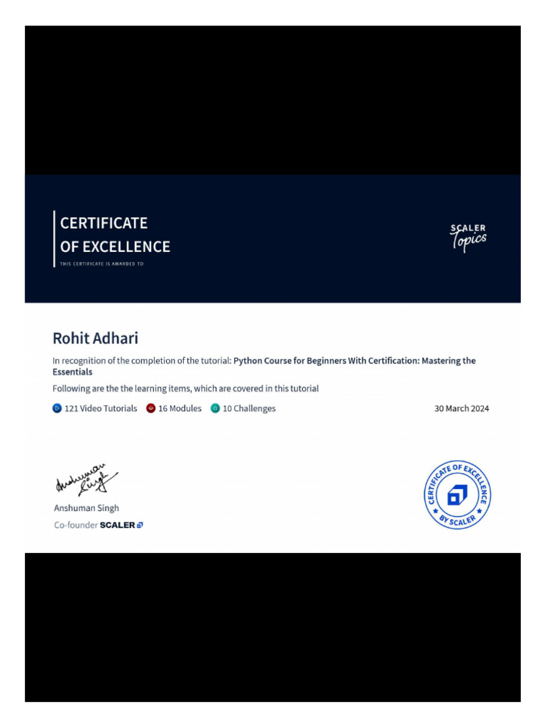 pythoncertificate | PDF