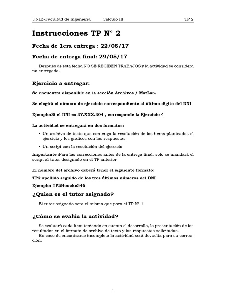 TP2 - Instrucciones | PDF | Informática