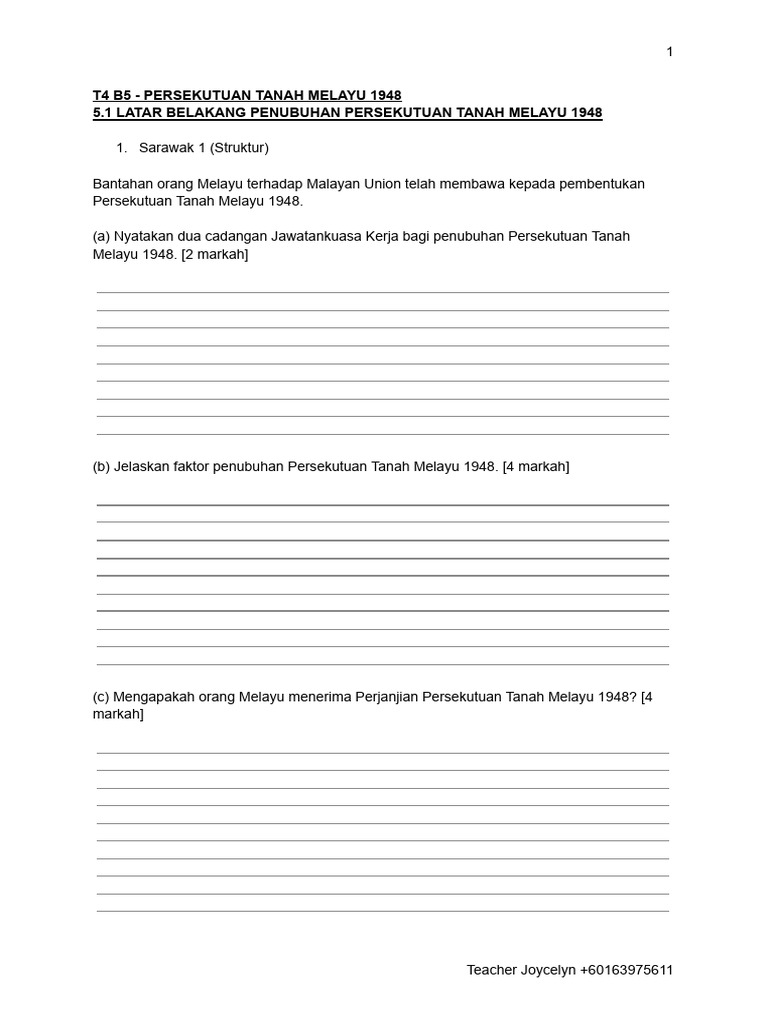 b5 2022 SPM Trial Questions | PDF