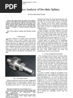 Spline Connection Design Parameters | PDF | Gear | Mechanical Engineering