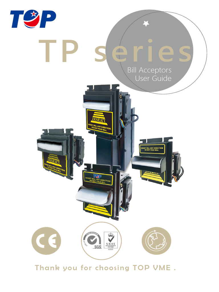 TP Series Bill Acceptors User Guide-En Ver1.24 | PDF | Manufactured ...