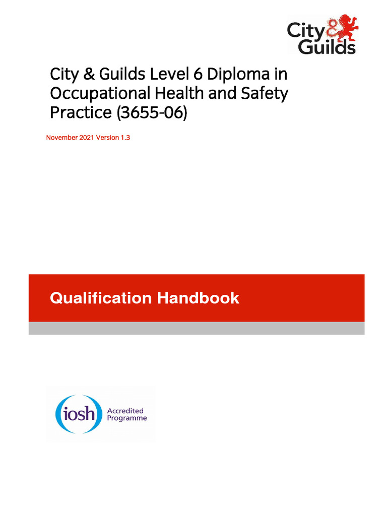 3655 06 l6 Diploma Qualification Handbook | PDF | Audit | Occupational ...