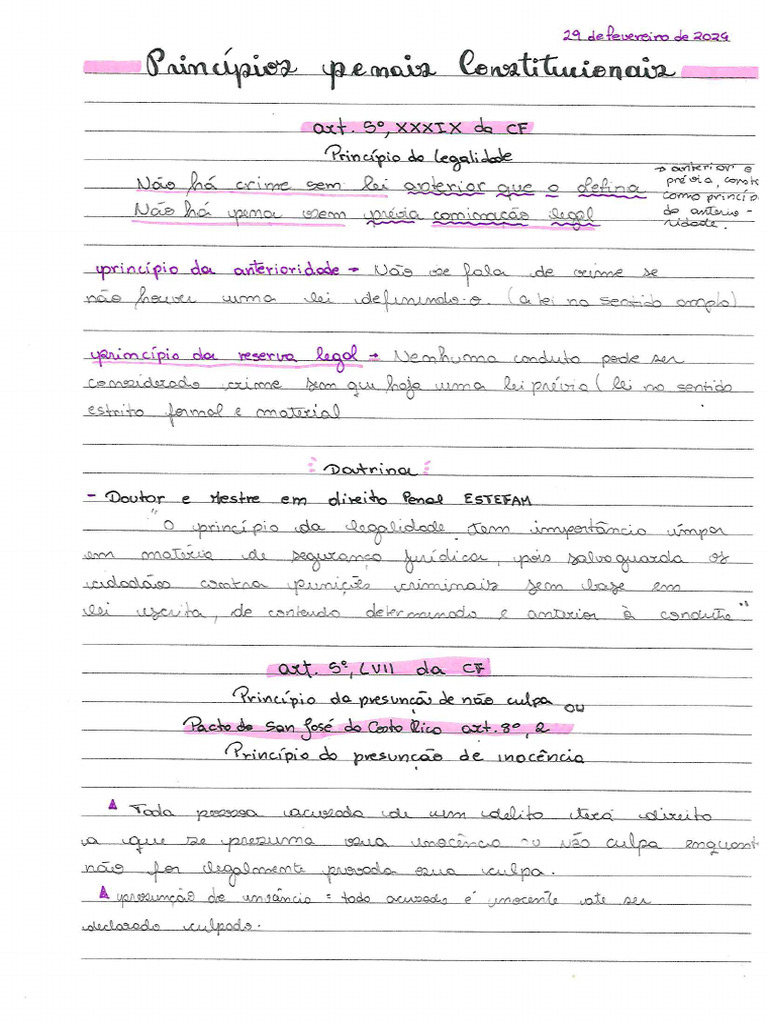 Direito Penal Art. 1 A 7 CP | PDF