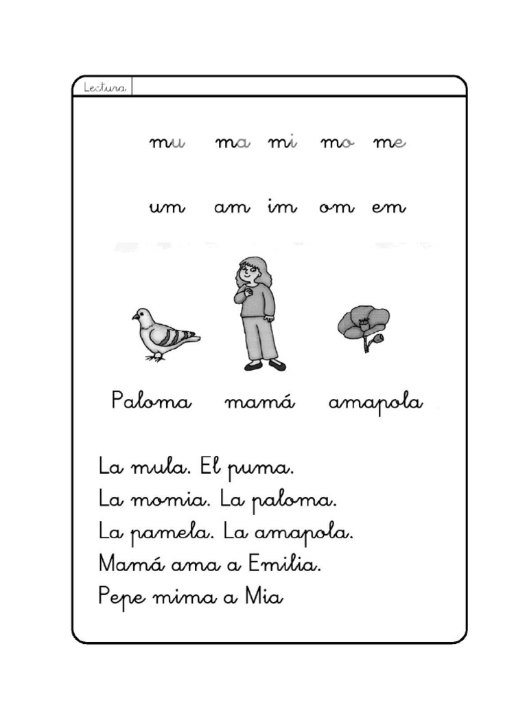 actividades letra M | PDF