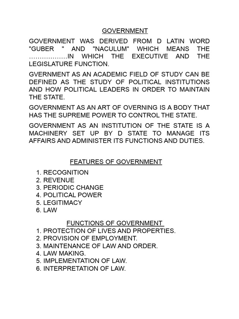 GOVERNMENT | PDF | Elections | Legitimacy (Political)