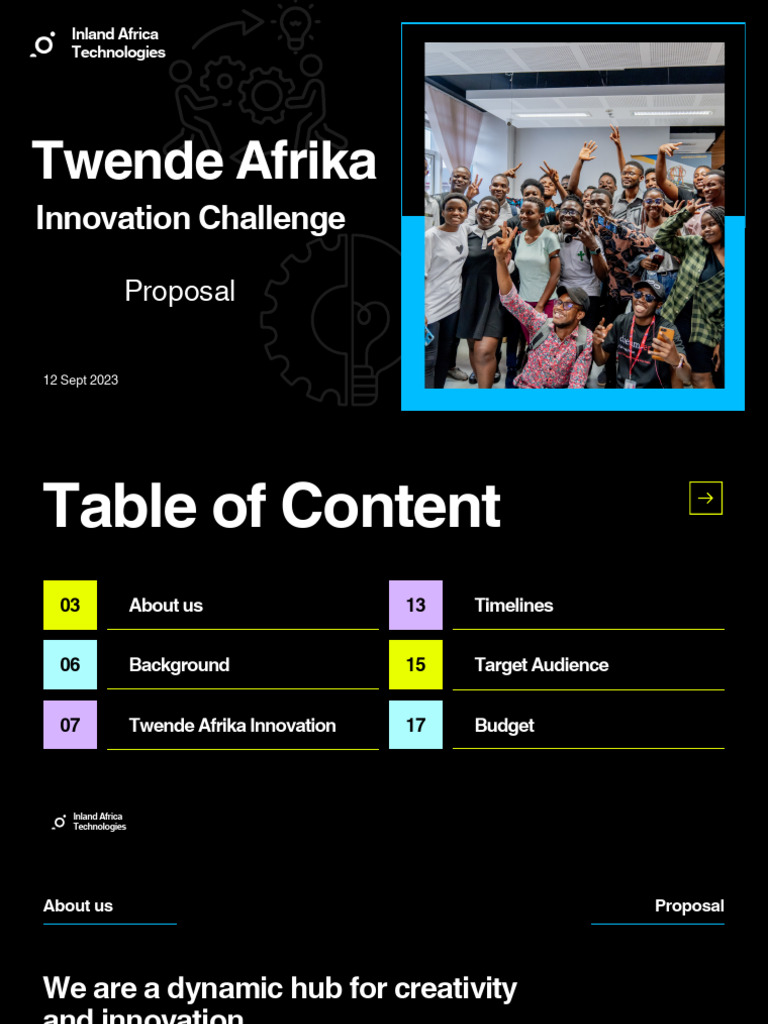 Twende Afrika Innovation Challenge 2023 | PDF | Innovation | Internet Of Things