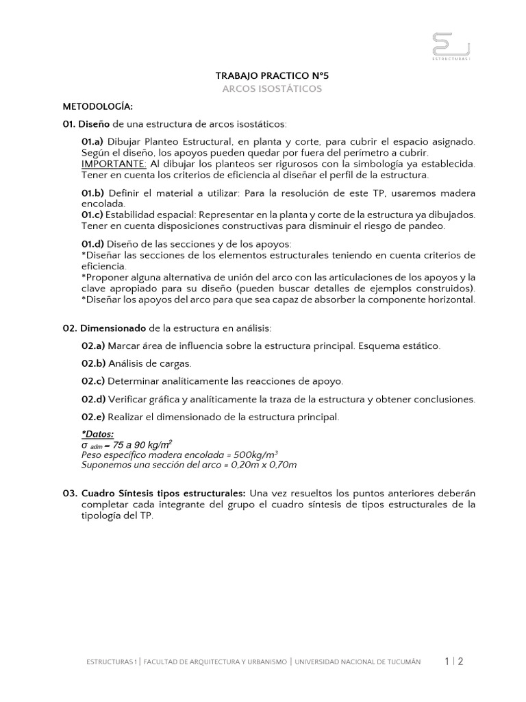 TP5 - Consigna 2023 | PDF | Diseño | Columna