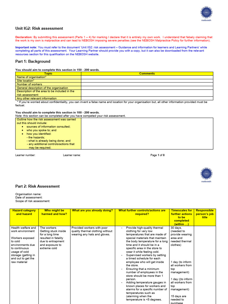 Risk Assessment | PDF | Risk | Risk Assessment