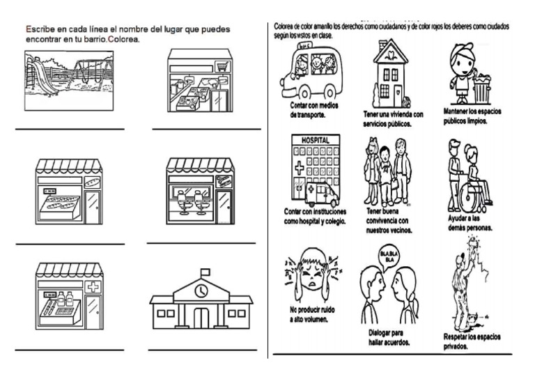 Ficha Mi Barrio | PDF