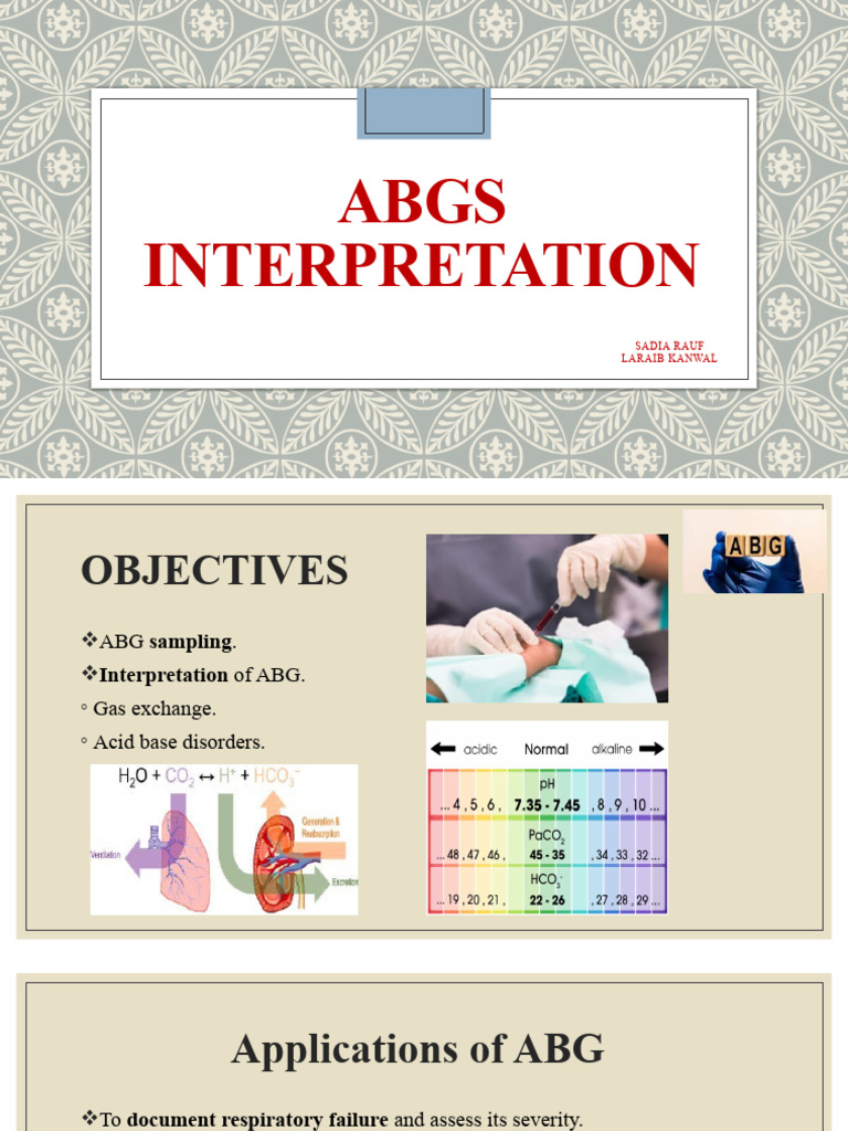 ABGS Final | PDF | Breathing | Intensive Care Medicine
