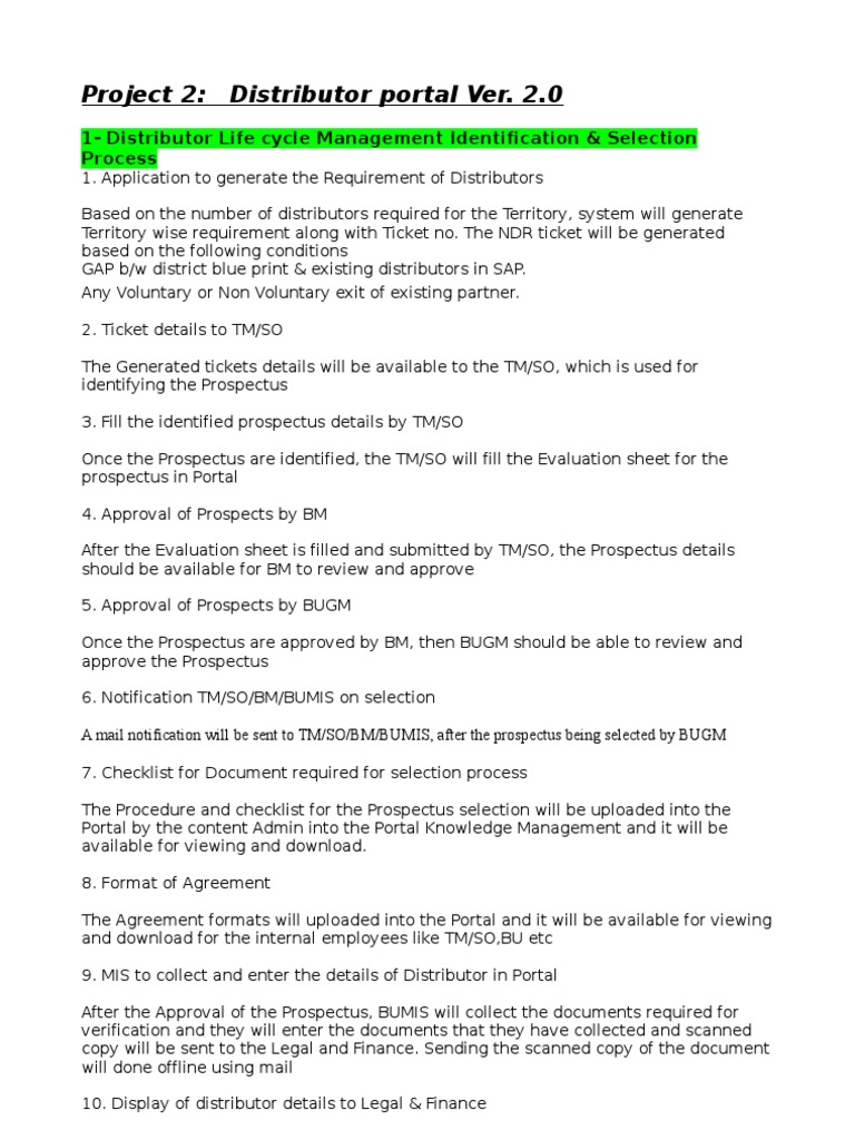 Distributor Life Cycle Management Identification.1 | PDF | Online And ...