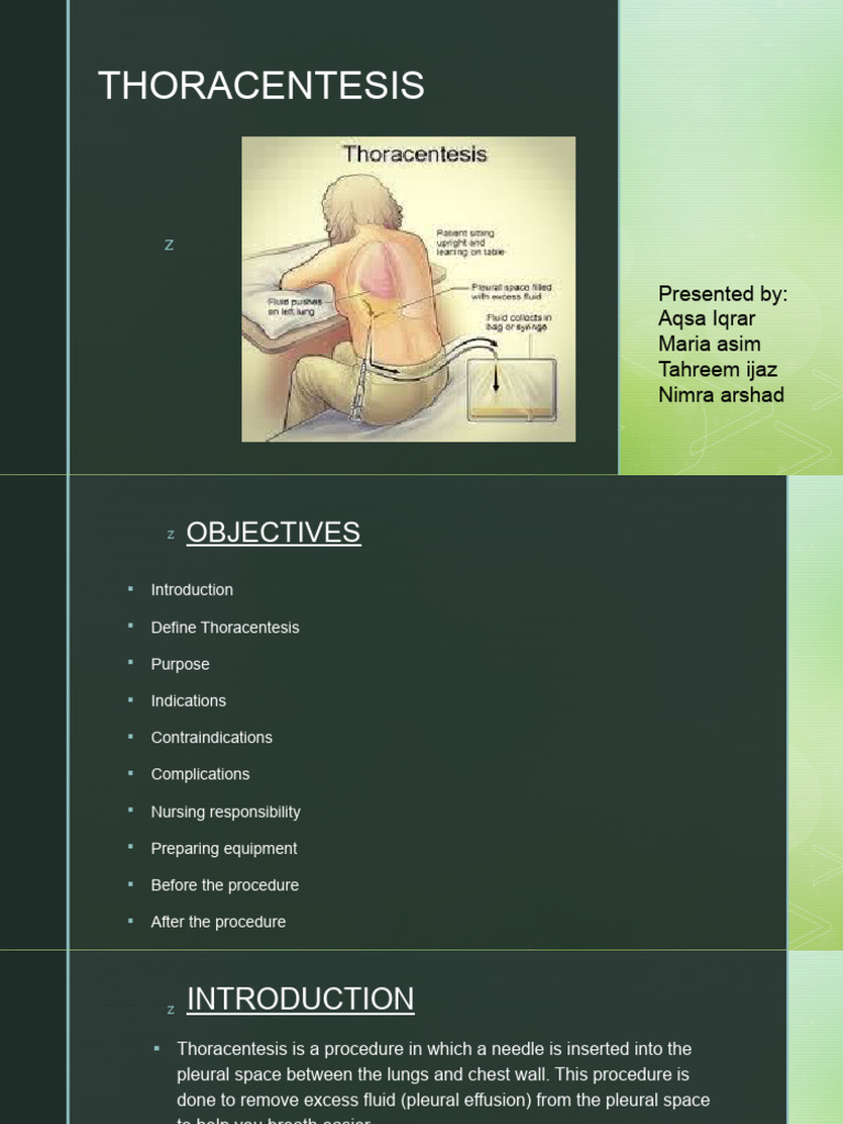 Understanding Thoracentesis Procedure | PDF | Respiratory System ...
