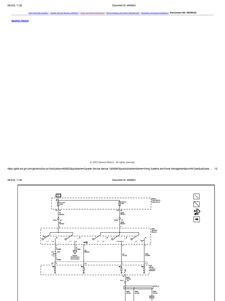 Ignition Switch Aveo Pdf General Motors Marques Vehicles