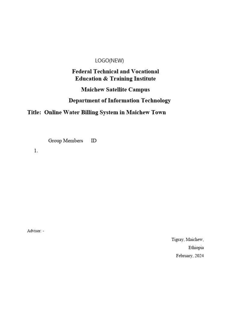Online Water Billing System Project | PDF | Invoice | Use Case