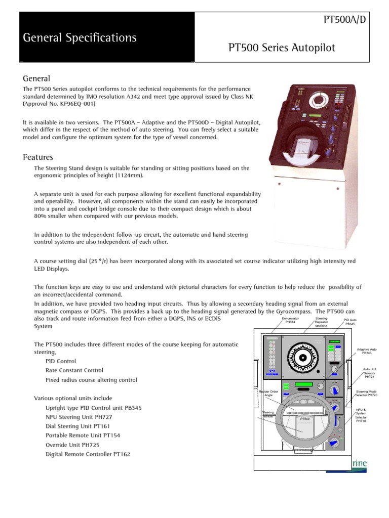 Yokogawa PT500A/D Autopilot Manual | PDF | Input/Output | Signal ...