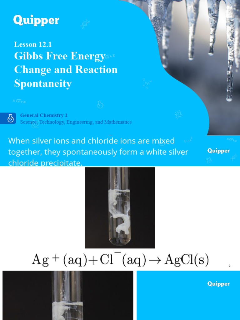 Genchem2 Gibbs Free Energy Change | PDF | Gibbs Free Energy | Entropy