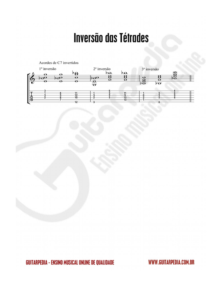 Inversões Da Tétrade C7 | PDF