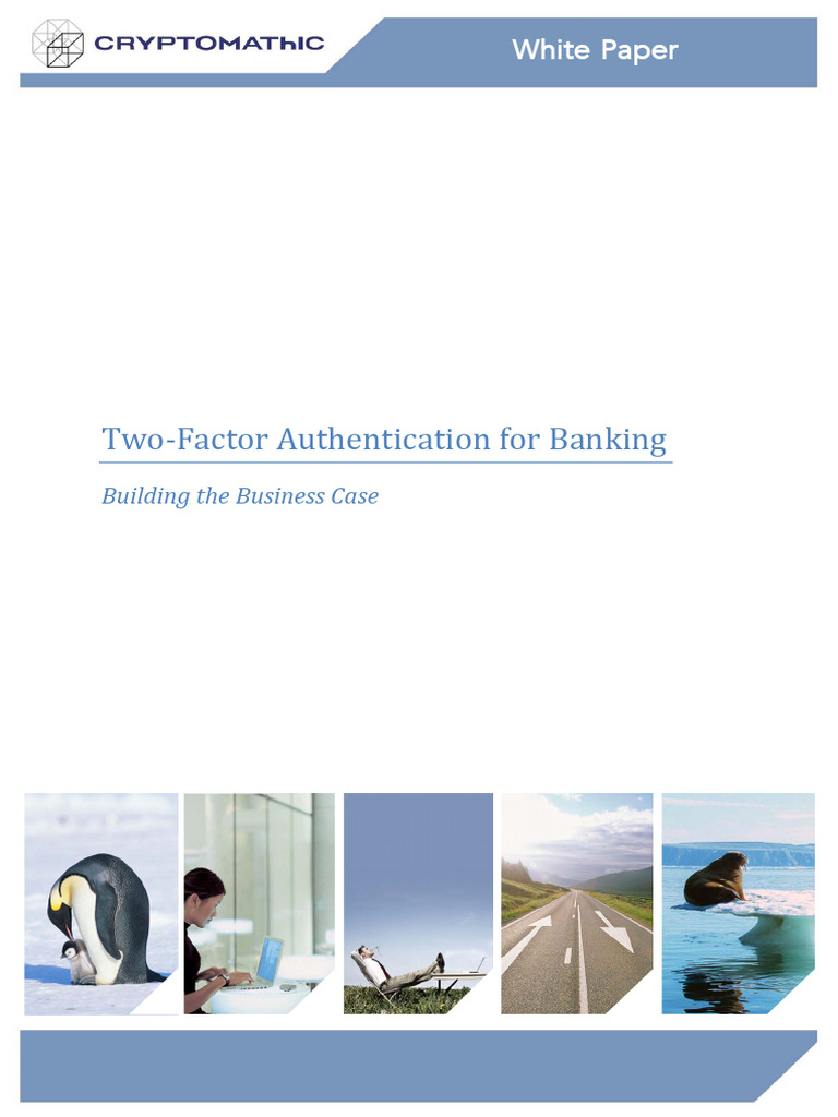 Cryptomathic White Paper-2fa For Banking | PDF | Emv | Authentication