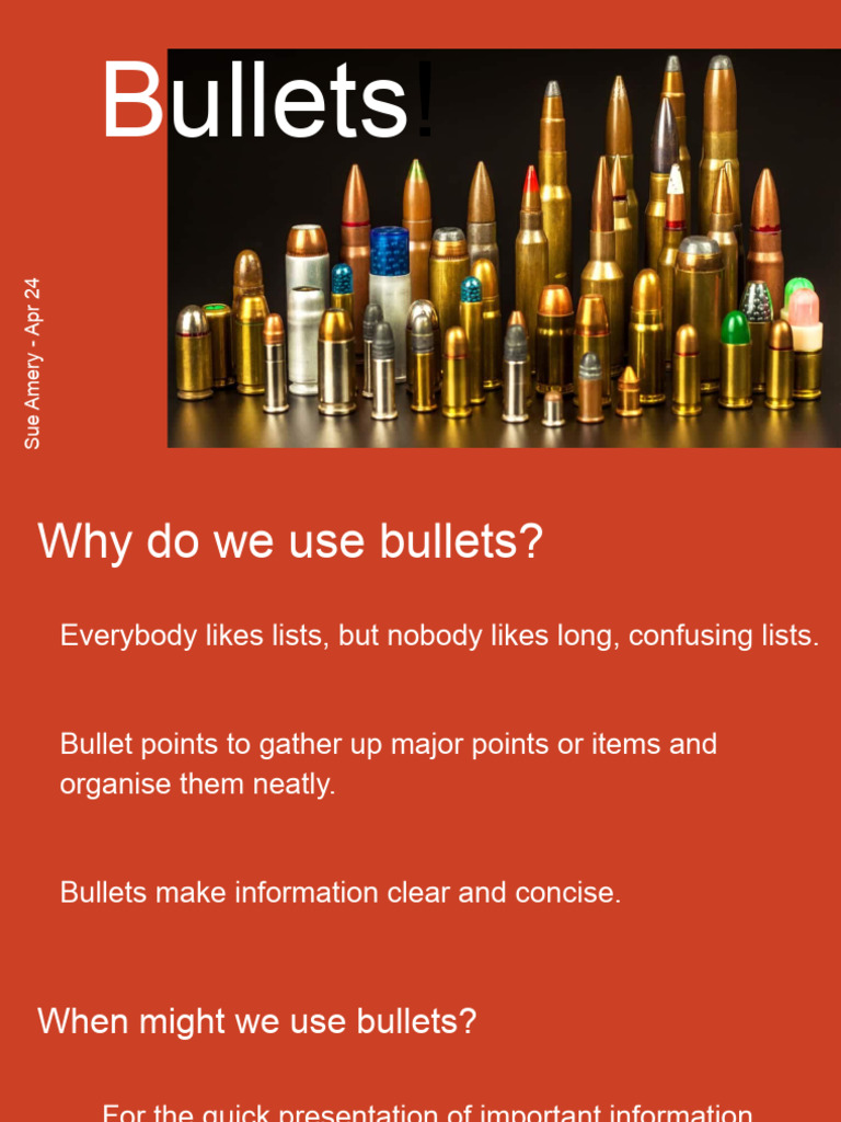 Bullets and Bullet Points | PDF