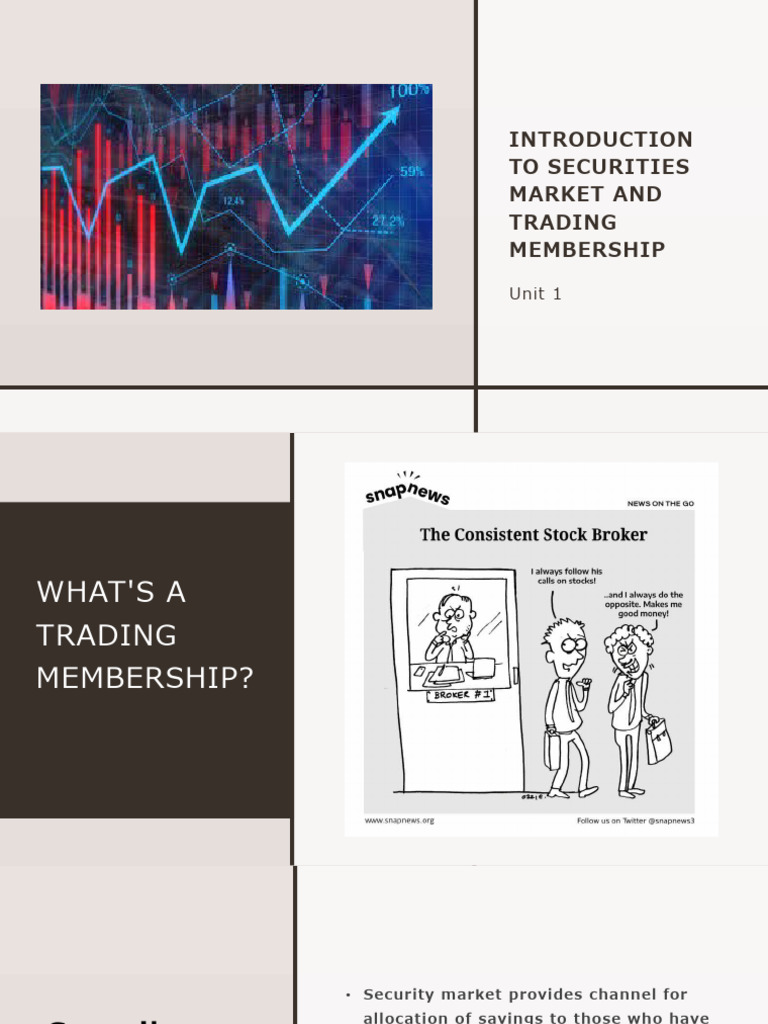 Overview of Securities Market & Trading | PDF | Stocks | Securities ...