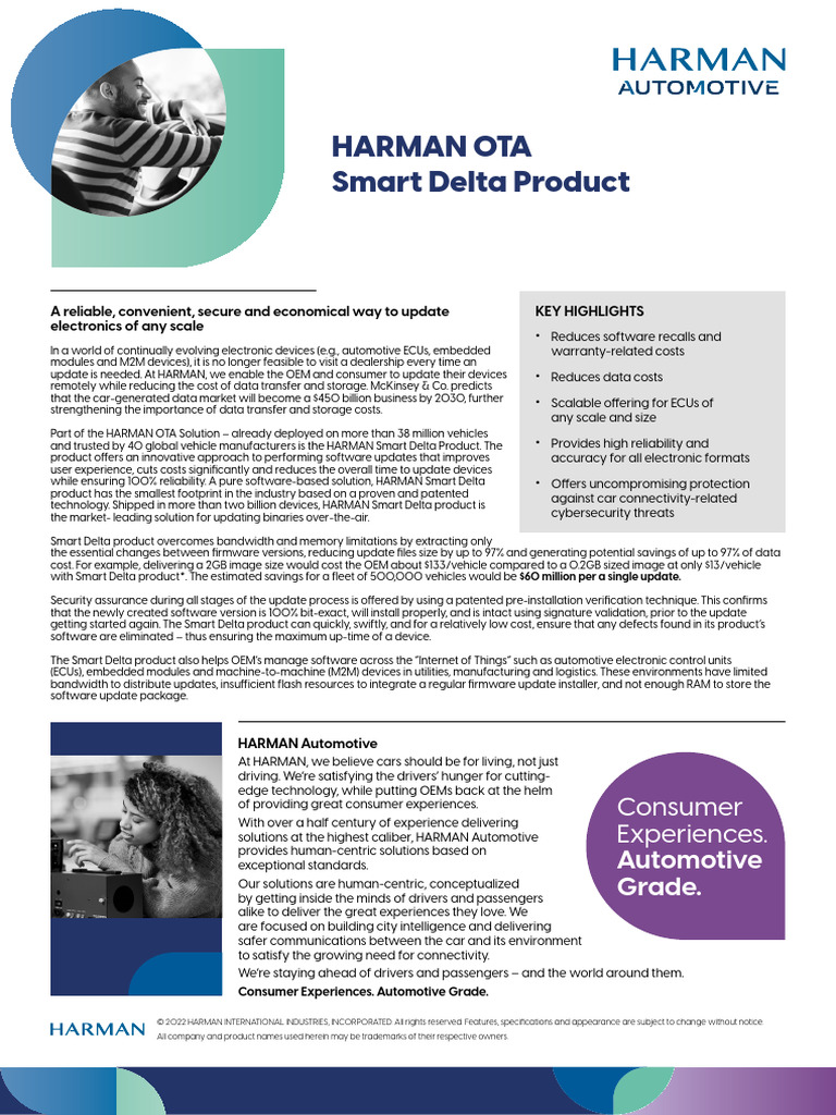FactSheet HARMAN Smart Delta | PDF | Computing | Computer Science