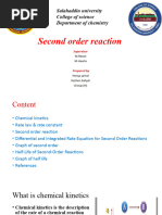Second Order Reaction - Definition and Derivation For Rate Law and Half ...