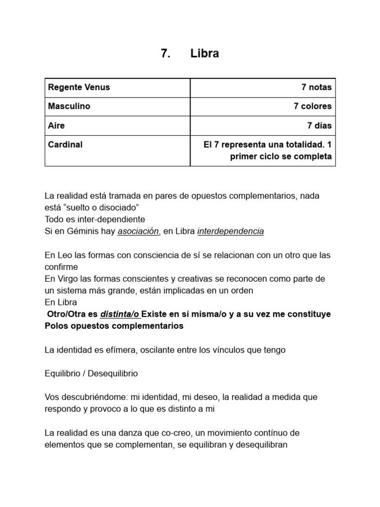 Libra, Signo Zodiacal | PDF