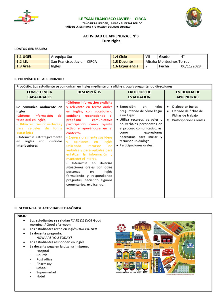 Sesion N°4 - 4°sec | Descargar gratis PDF | Conceptos psicologicos | Aprendizaje