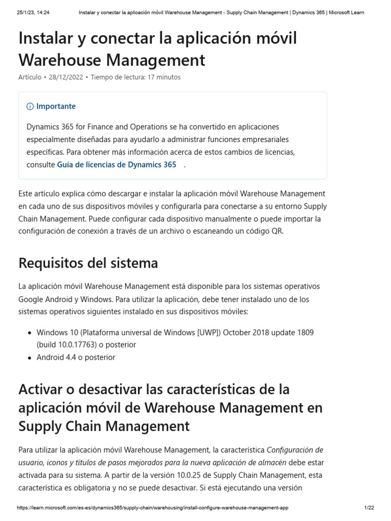 Instalacion de WMS APP | PDF | Aplicación movil | Microsoft Azure