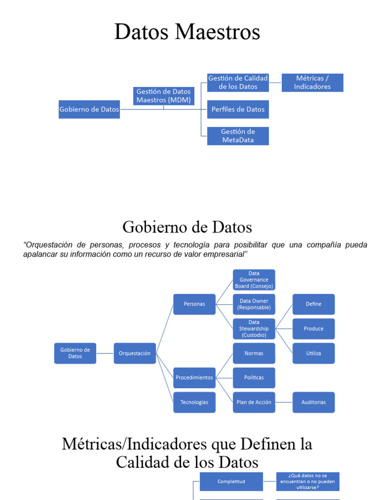 Gestión de Datos Maestros PPT - Mapa Mental del Tema | PDF | Sistema de ...