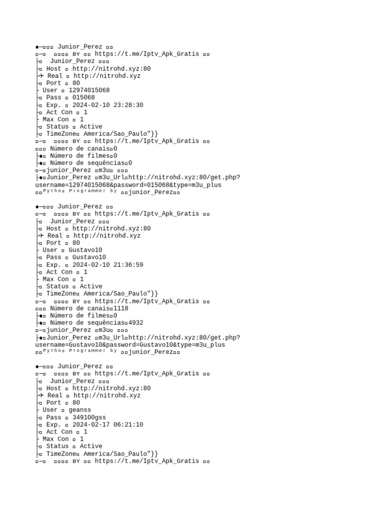 IPTV Access Details | PDF