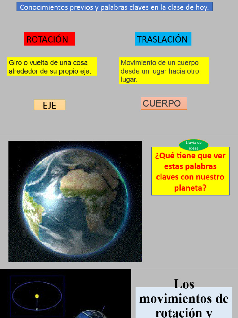 Clase. Mov. Rotación y Traslación 2022 | PDF | Elipse | Tierra