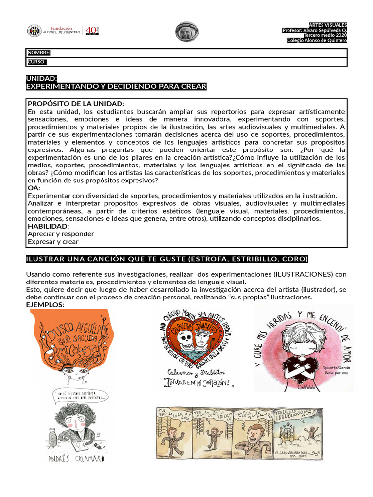 Experimentación en Artes Visuales 2020 | PDF | Cognición