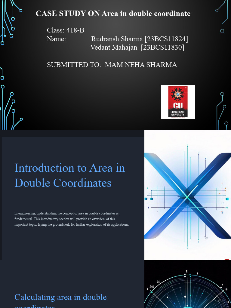Area Calculations in Double Coordinates | PDF | Engineering | Area