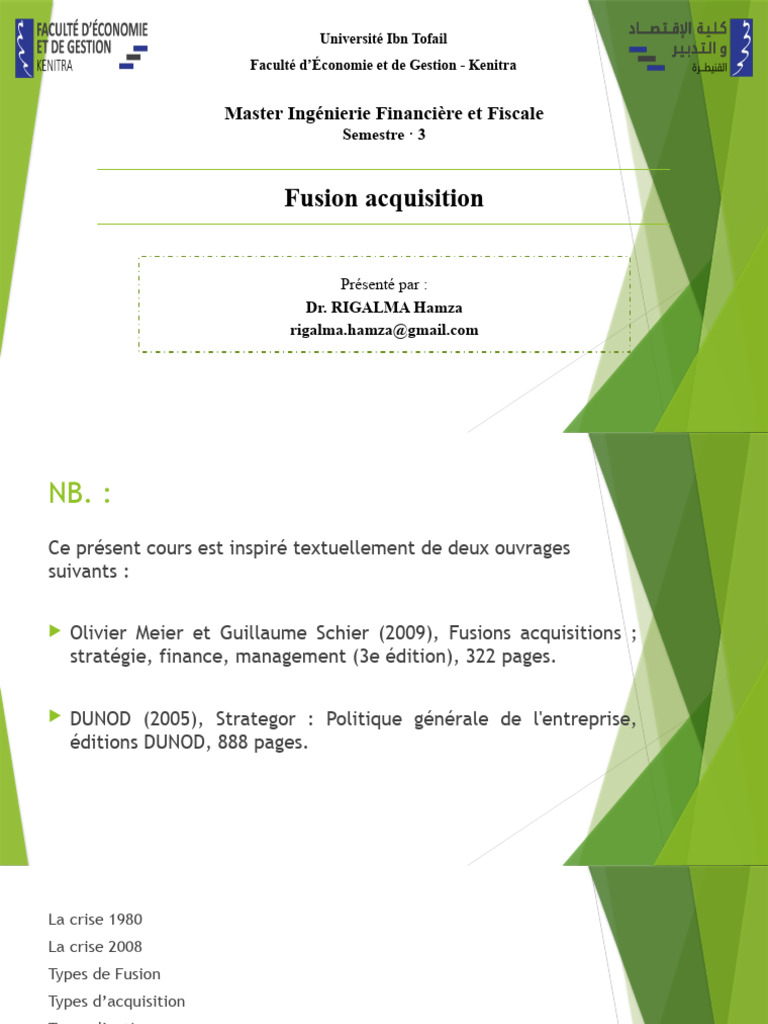 Fusion Acquisition | PDF | Fusions et acquisitions | Normes internationales d'information financière