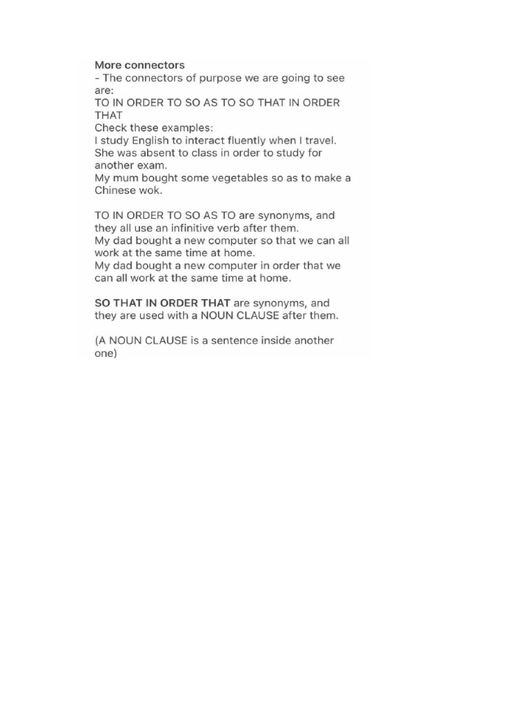 Purpose Connectors | PDF