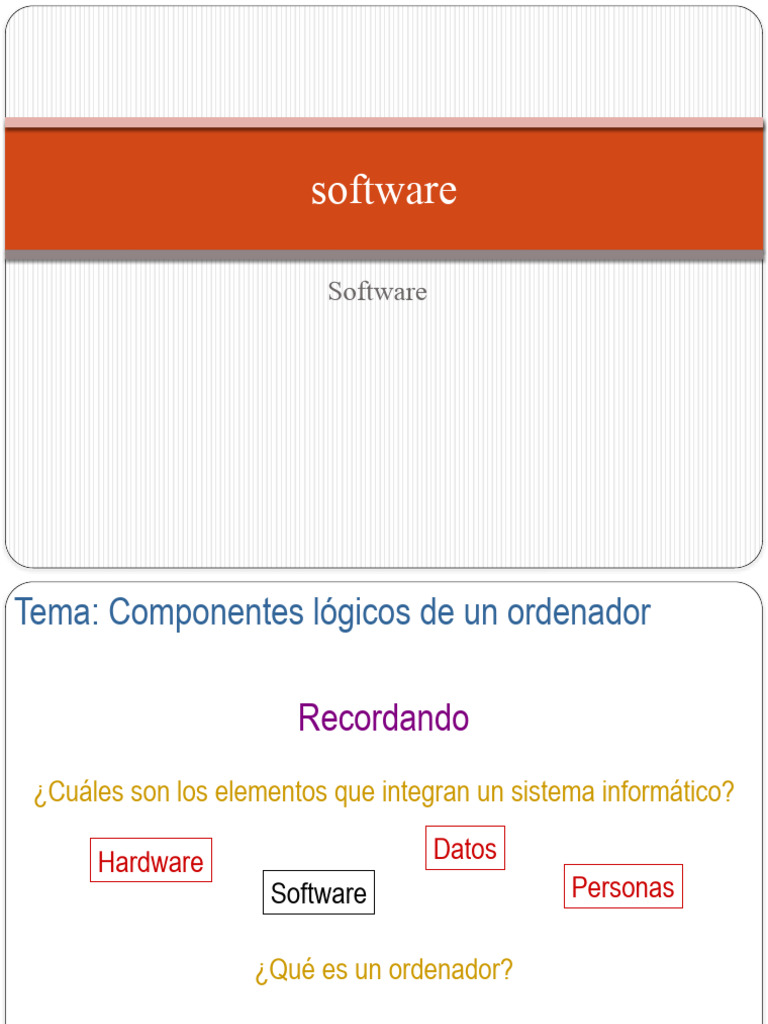 Software | PDF | Programación | Programa de computadora