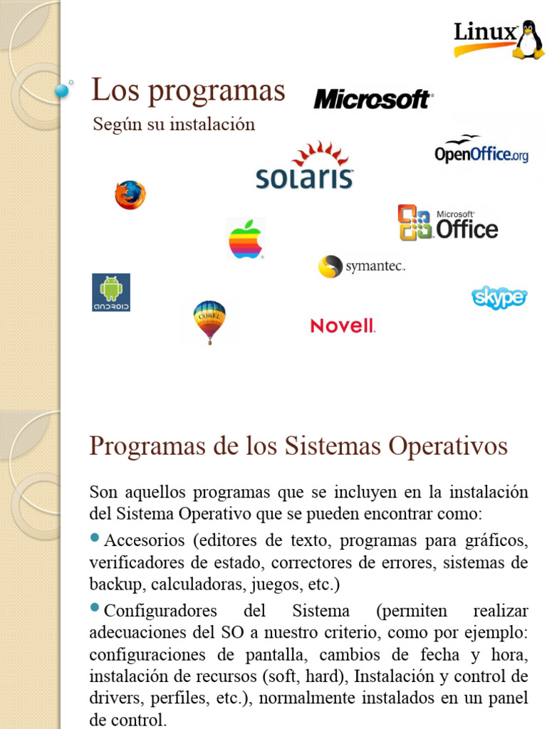 Los Programas | PDF | Sistema operativo | Informática