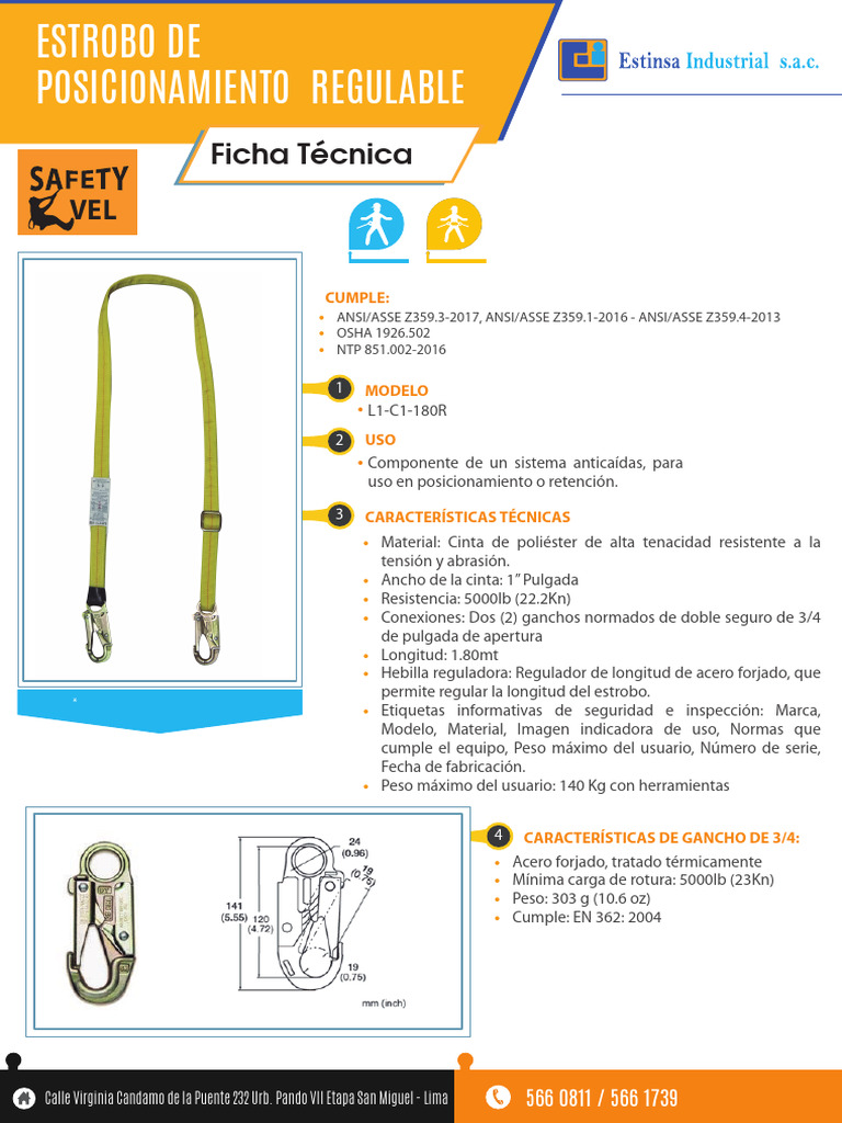 Estrobo de Posicionamiento Regulable | PDF | Acero | Materiales