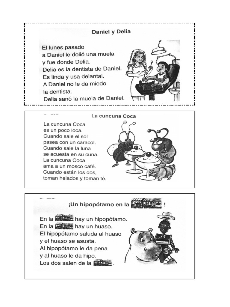 Mini Lecturas D - N - C - T - H | PDF