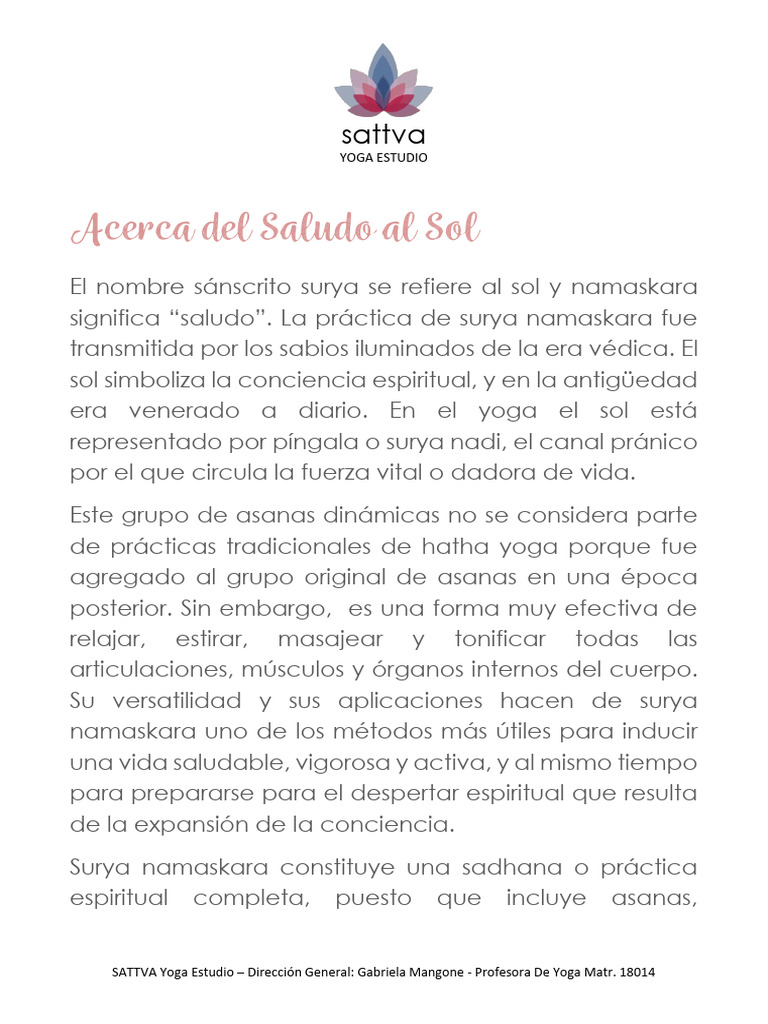 14 - Acerca Del Saludo Al Sol. Swami Satyananda Saraswati | PDF | Yoga | Asana