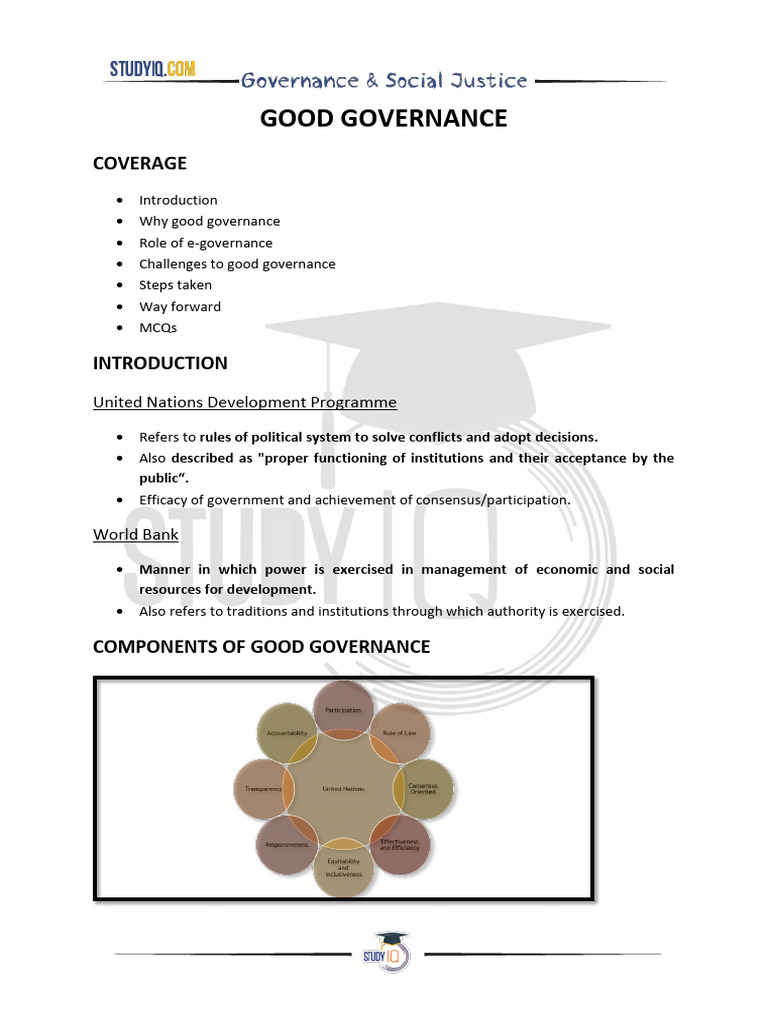 Good Governance-Eng | Download Free PDF | Governance | Good Governance