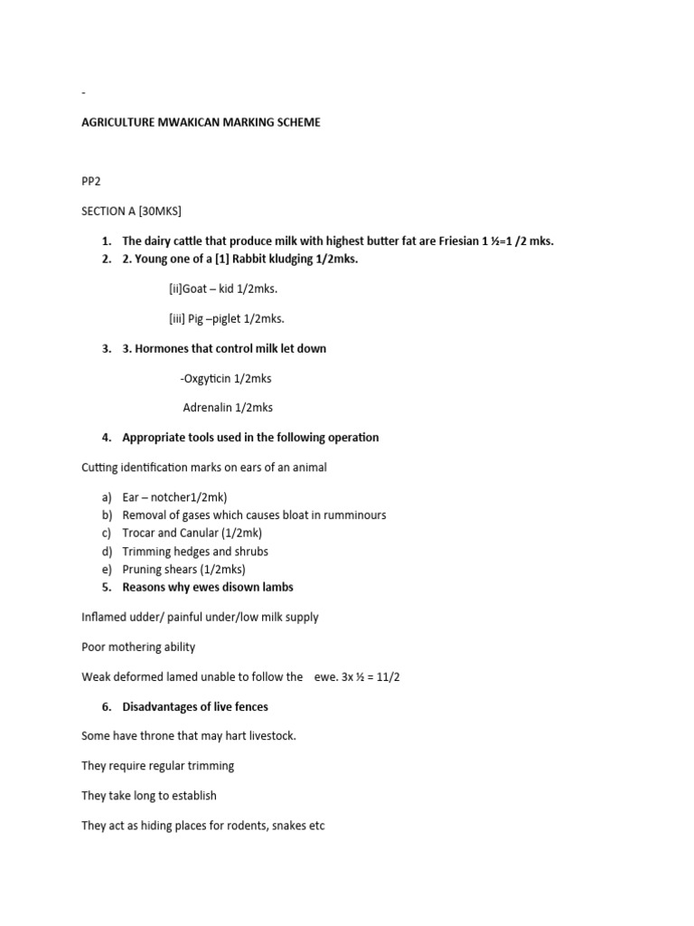 Cs2-782021-Atika School-5172016 - Agriculture f4 P 2 Marking Scheme ...