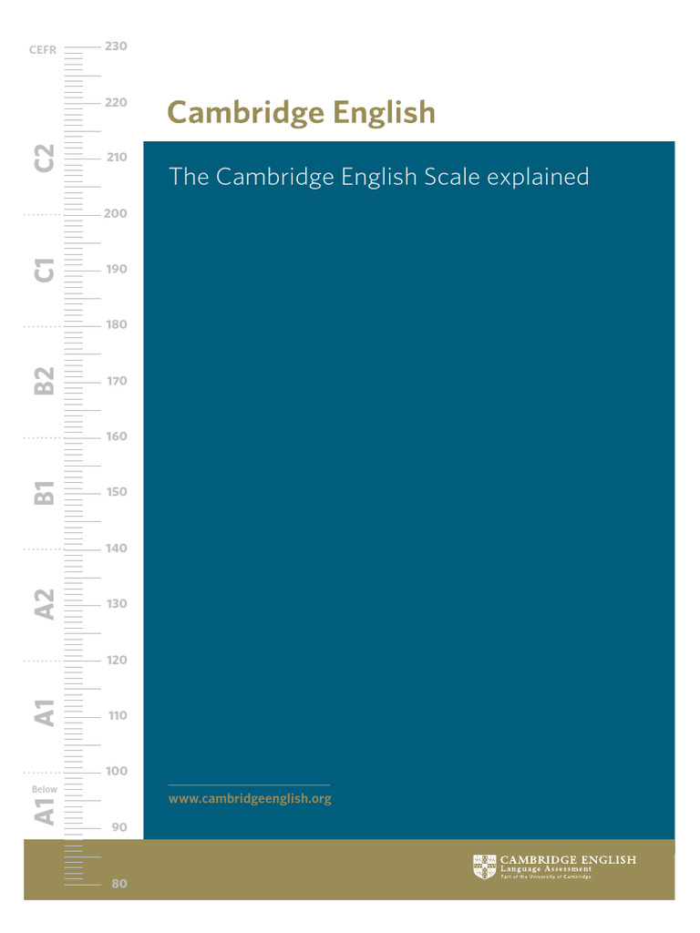 The Cambridge English Scale Explained | PDF | Language Education ...