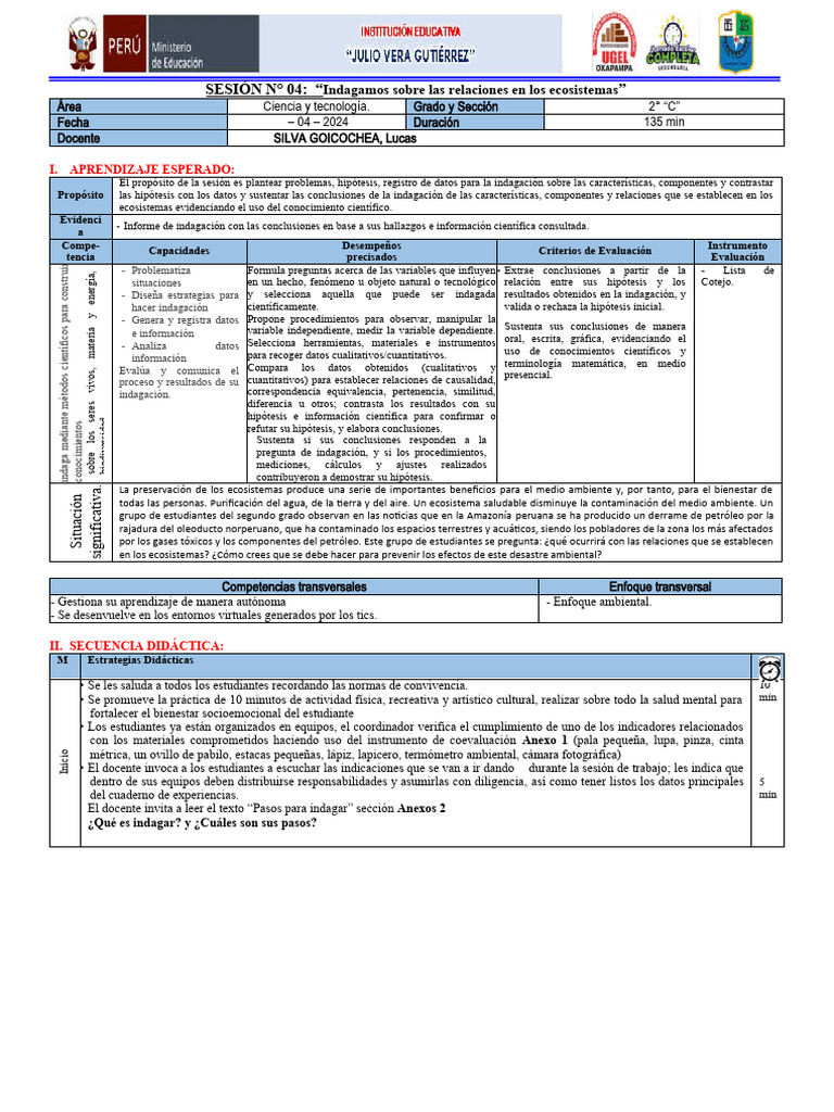 2° Sesion 004 Cyt 2024 Pdf Hipótesis Investigación Cuantitativa 9488