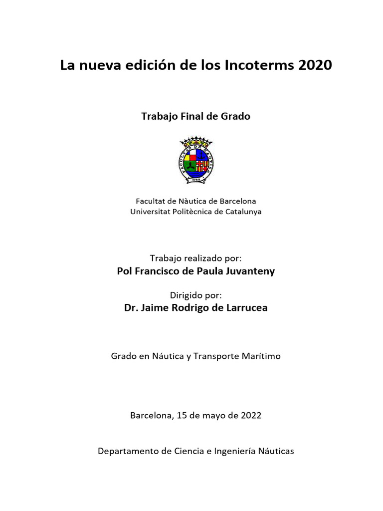 La Nueva Edicin de Los Incoterms 2020 | PDF | Business | Comercio