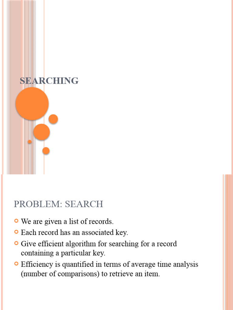 Searching (Binary and Linear) | PDF | Computer Science | Applied Mathematics